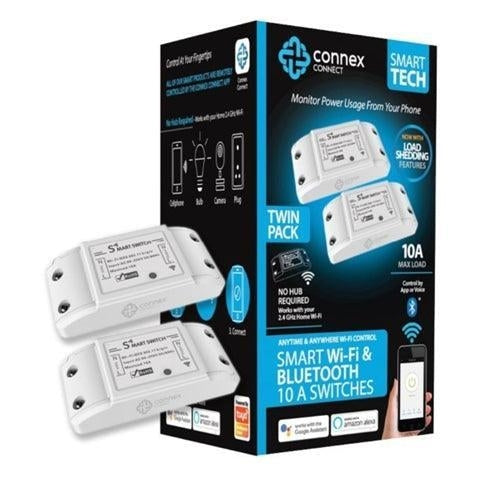 10A WiFi and Bluetooth Smart Switch Twin Pack - Connex - Electro ...